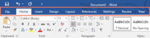 Microsoft Word Ribbon - EduCourse Platform